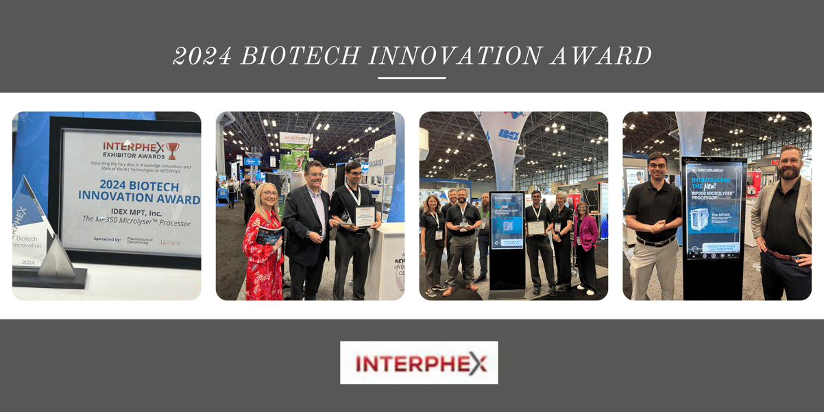 Microfluidics is Awarded the Biotech Innovation Award at Interphex