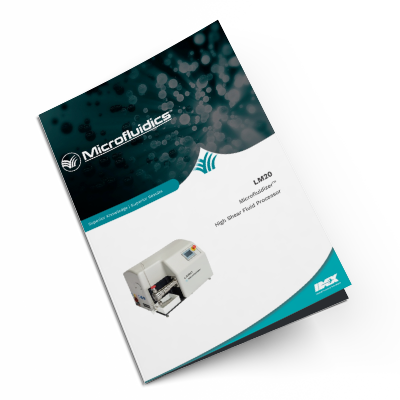 Brochure: LM20 Microfluidizer High Shear Fluid Processor manual